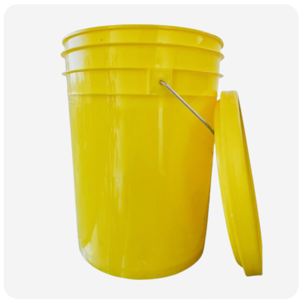 Balde Plástico 20 Litros Amarillo - Megamat
